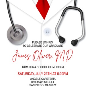 Doctor Graduation Invitations Template, Doctor Graduation Party ...