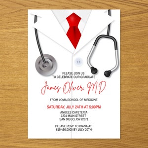 Doctor Graduation Invitations Template, Doctor Graduation Party ...