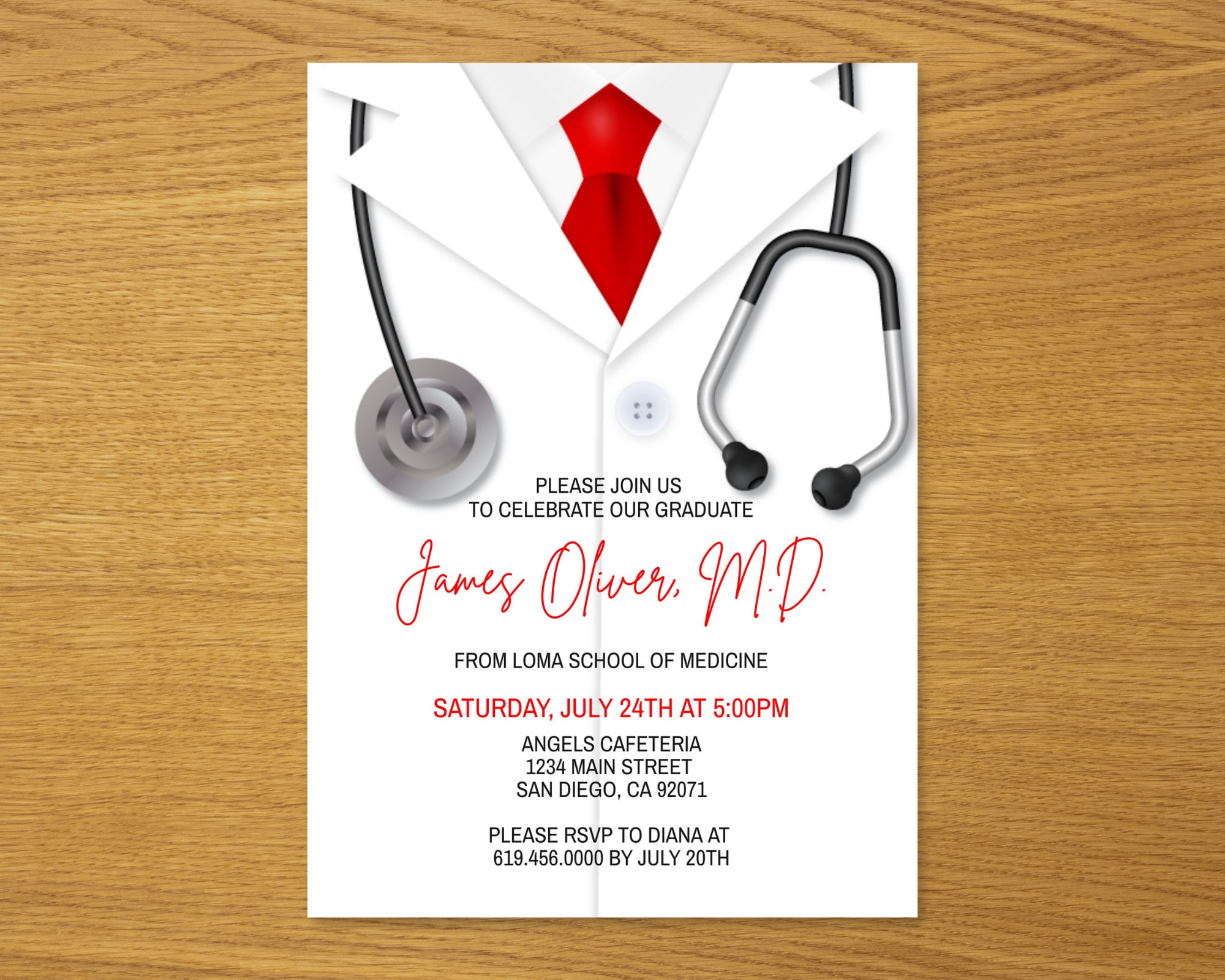 Doctor Graduation Invitations Template, Doctor Graduation Party ...