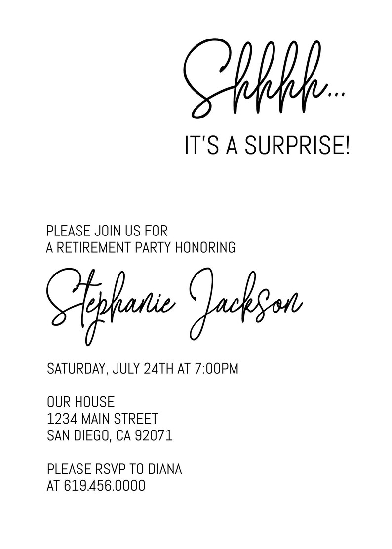 Boho Retirement Party Invitation, Minimal Retirement Celebration Invite ...