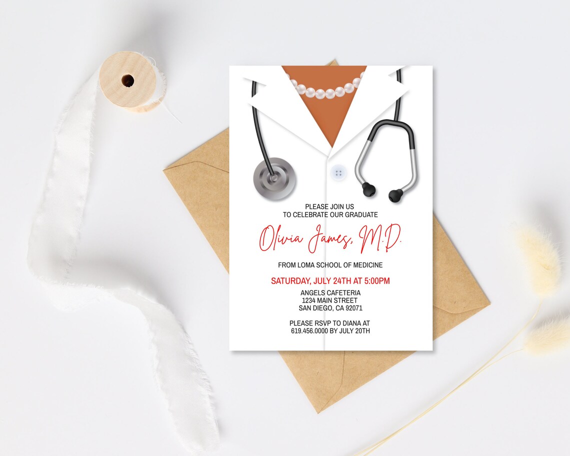 Doctor Graduation Invitations Template, Doctor Graduation Party ...