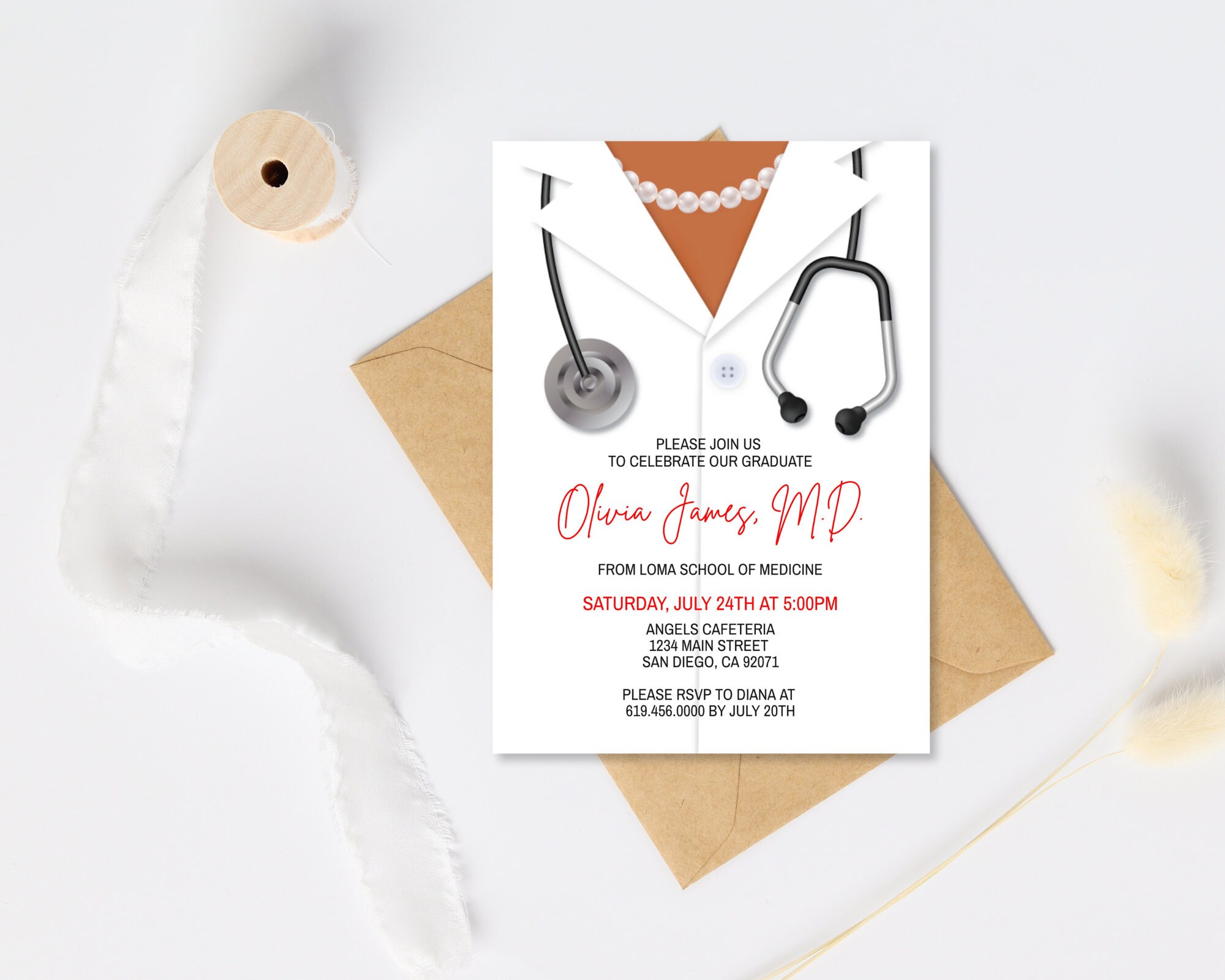 Doctor Graduation Invitations Template, Doctor Graduation Party ...
