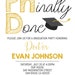 Editable Phd Graduation Invitation, Doctorate Graduate Printable ...