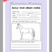 Printable Horse Camp Build Your Own Horse, Worksheet, Digital Download ...