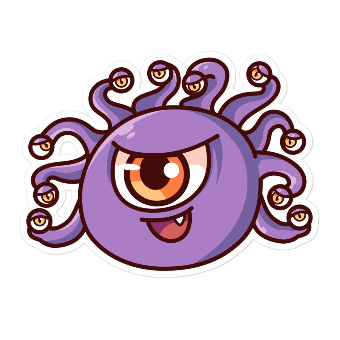 Beholder Sticker Dungeons & Dragons Sticker Chibi Kawaii - Etsy