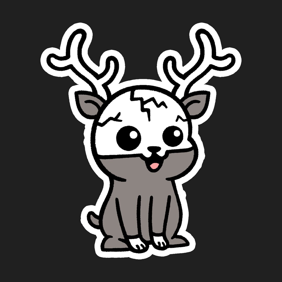 Cute Chibi Wendigo Mythological Creature Sticker - Etsy