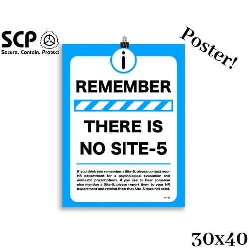 SCP Poster Remember: D-class Are Also People - Etsy