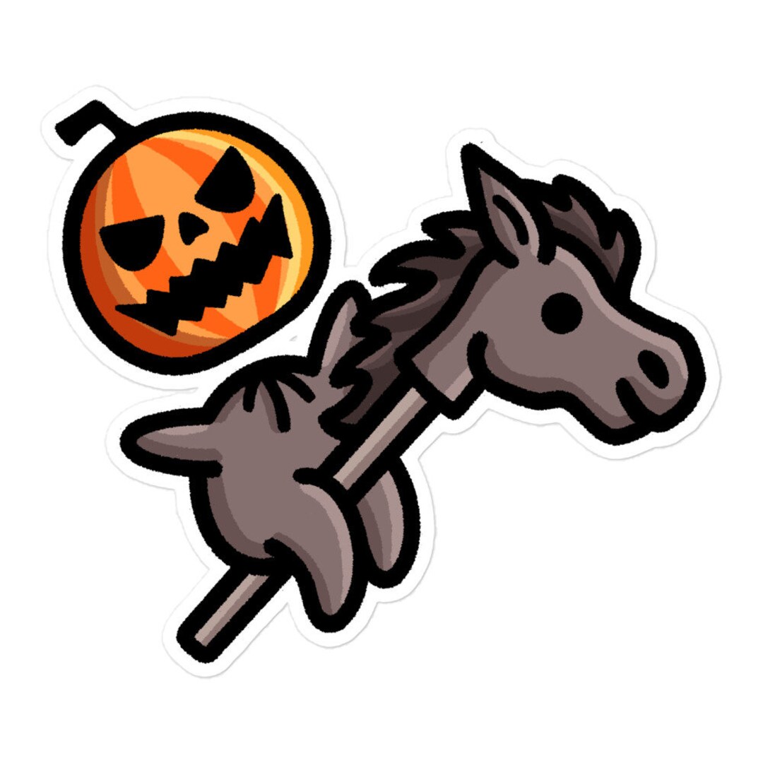 Headless Horseman Sticker Chibi Kawaii Cute Cartoon Art - Etsy