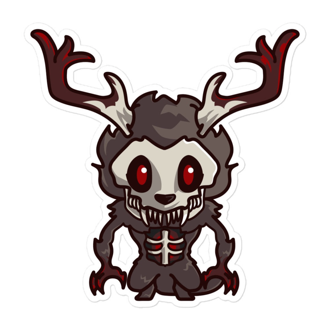 Cute Wendigo Sticker Cryptid Chibi Kawaii Cartoon Art Design - Etsy