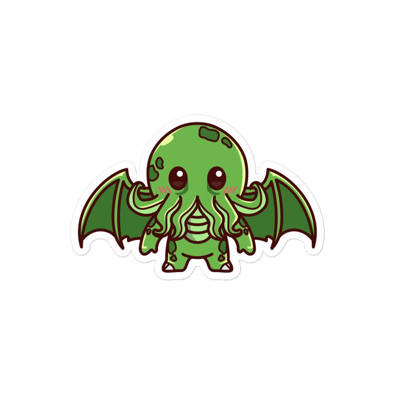 Chibi Cute Cthulhu Old God Lovecraft Sticker | Etsy