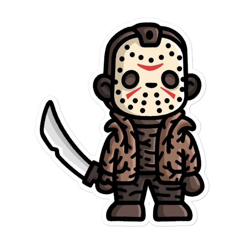 Jason Friday the 13th Inspired Chibi Sticker Kawaii Horror - Etsy