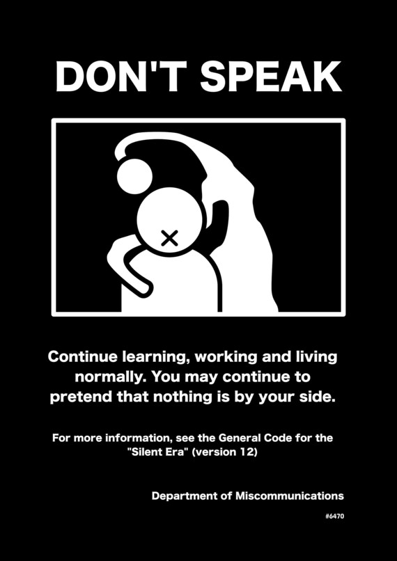 SCP WARNING Poster Don't Speak Scp-foundation Poster - Etsy UK