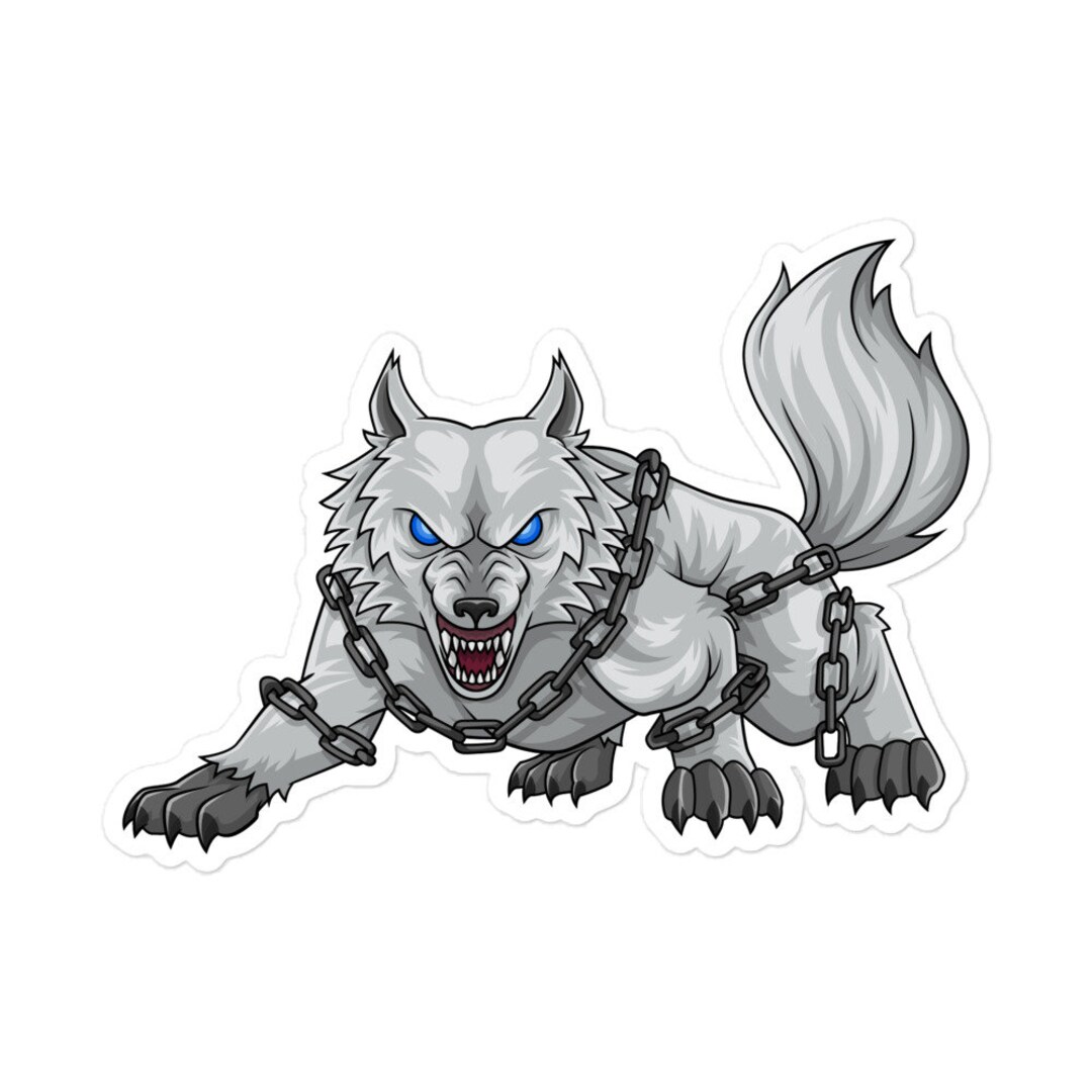 Fenrir Sticker Chibi Kawaii Cute Cartoon Art - Etsy UK