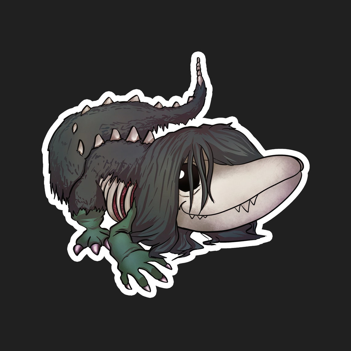 SCP 682 Cute Kawaii Hard to Destroy Reptile Sticker | Etsy