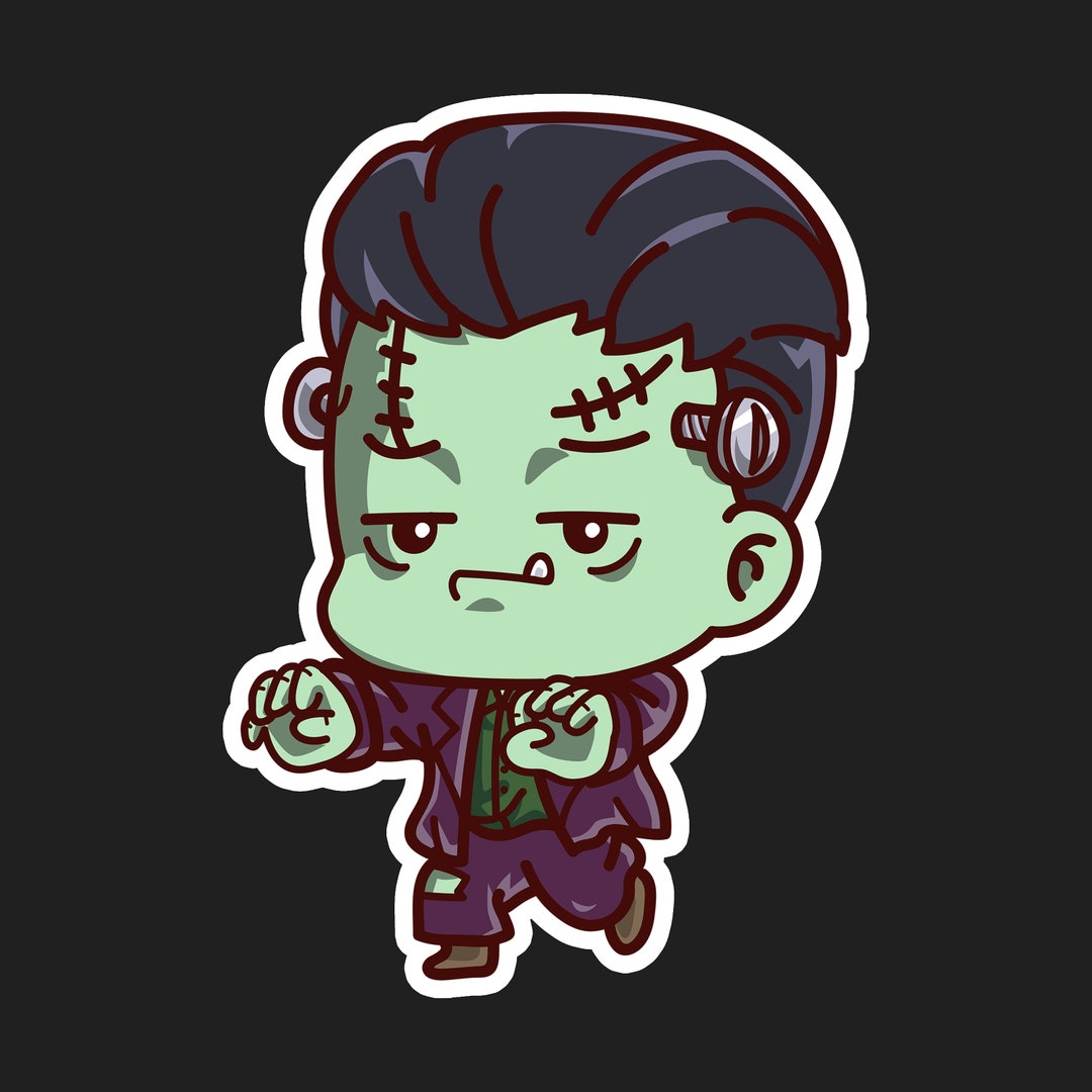 Chibi Cute Frankenstein Sticker - Etsy