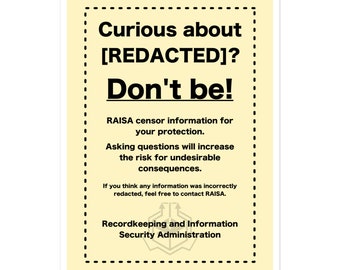 SCP Warning Sticker Memetic Kill Agent Protection for Your - Etsy