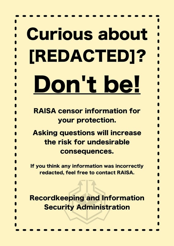 SCP Poster Curious About REDACTED Scp-foundation - Etsy Australia