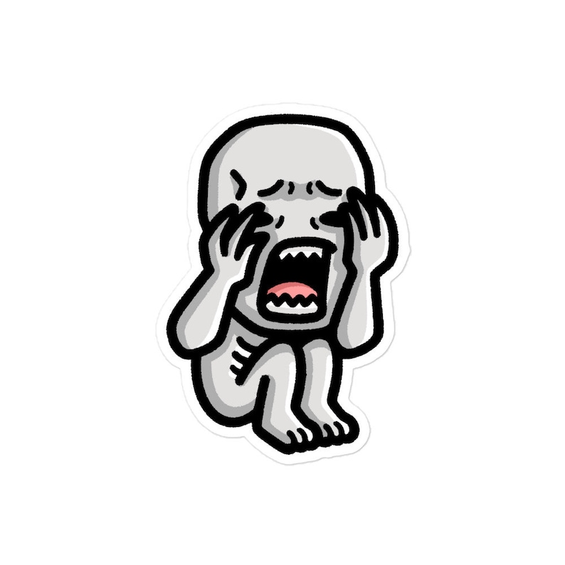 SCP 096 Shy Guy Sticker Chibi Kawaii Cute Cartoon Art - Etsy