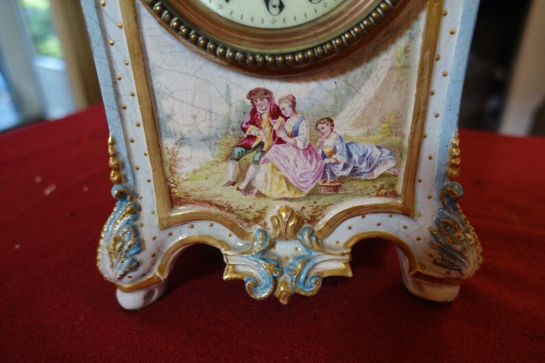 Pendulum to Stand Ceramic Baroque Rococo XIX Vintage Clock - Etsy