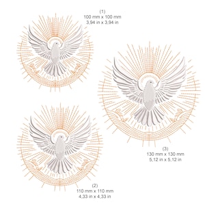 Holy Spirit Embroidery Design for Embroidery Machine, 3 Sizes - Etsy