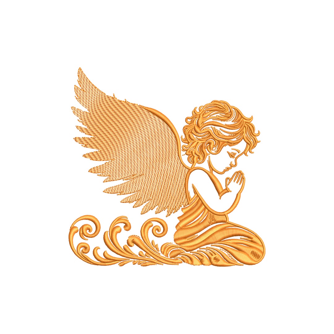 Angel Embroidery Design, for Embroidery Machine, 3 Sizes - Etsy