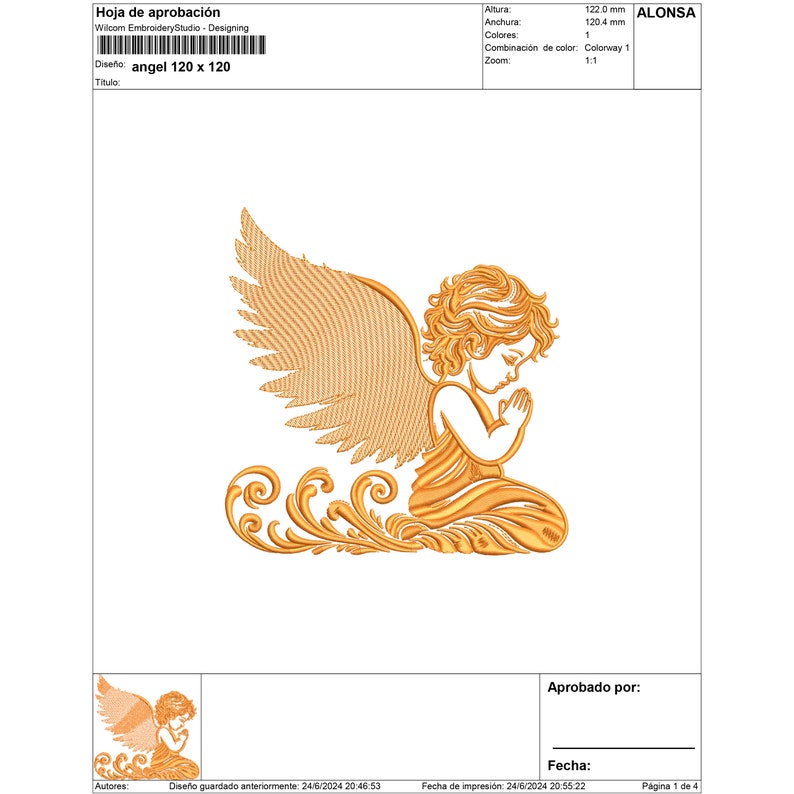 Angel Embroidery Design, for Embroidery Machine, 3 Sizes - Etsy