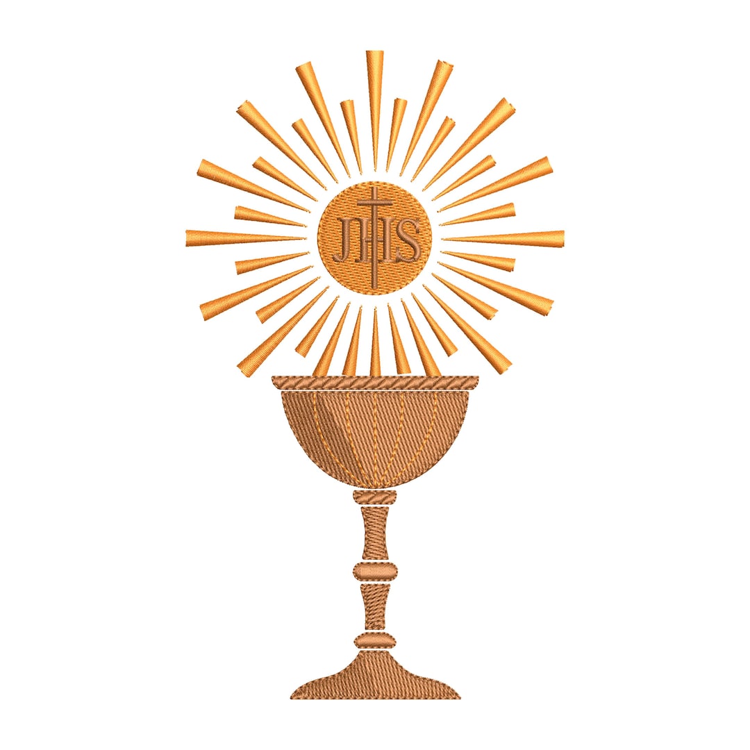 Machine Embroidery Design Eucharistic Chalice, 4 Sizes - Etsy