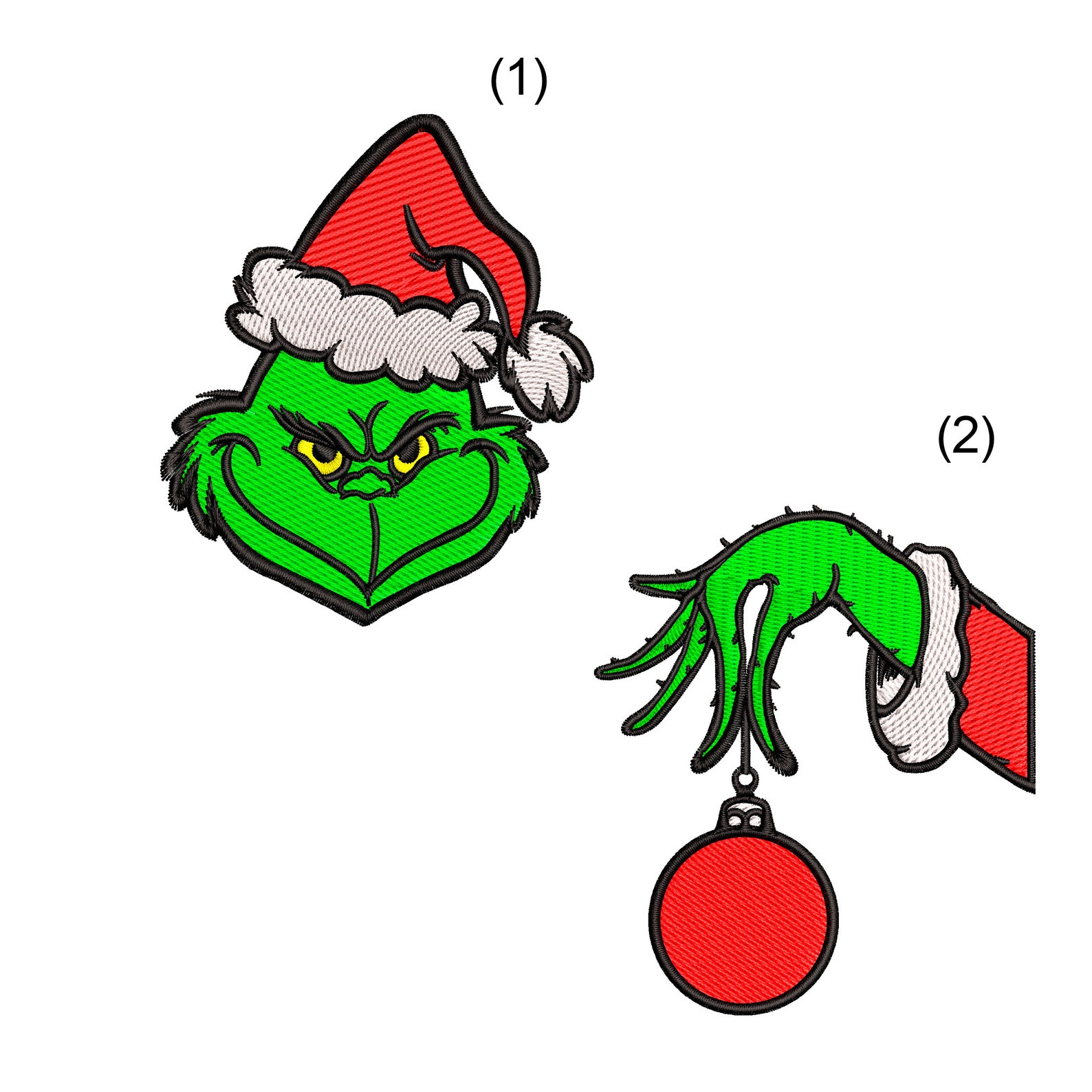 Grinch Embroidery Designs for Embroidery Machine - Etsy