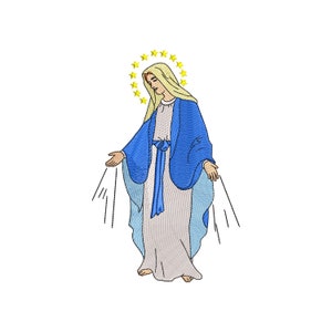 Virgin Mary Embroidery Design, for Embroidery Machine - Etsy Australia
