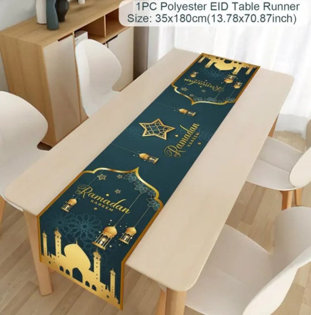 Ramadan Table Runner, Ramadan Printed Table Runner - Etsy