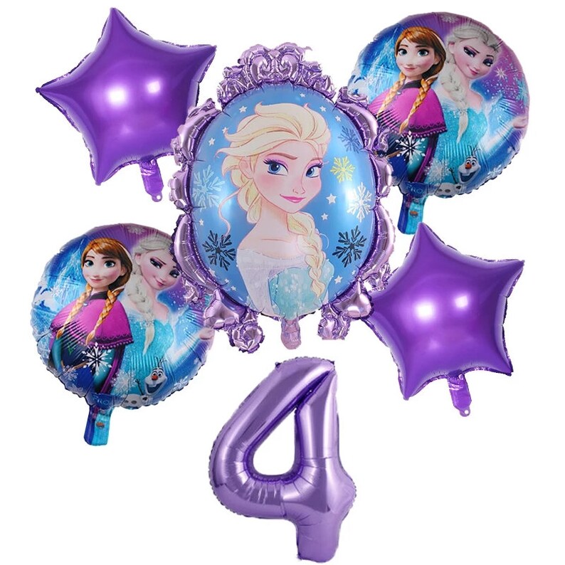 Frozen Theme Kids Birthday Party Decoration Balloons Disney Elsa Ola ...