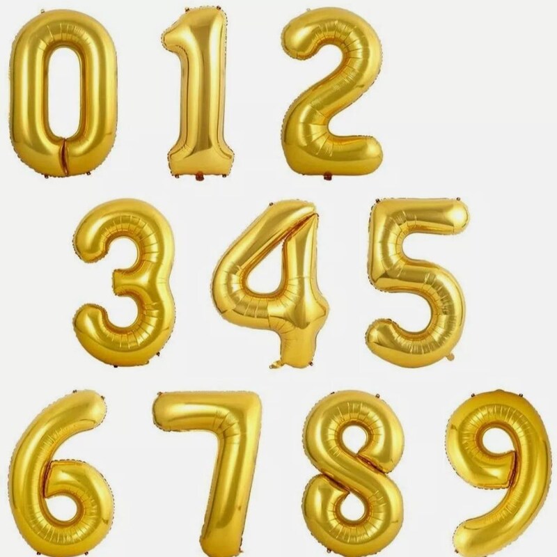 32 Inch Number Balloons - Etsy