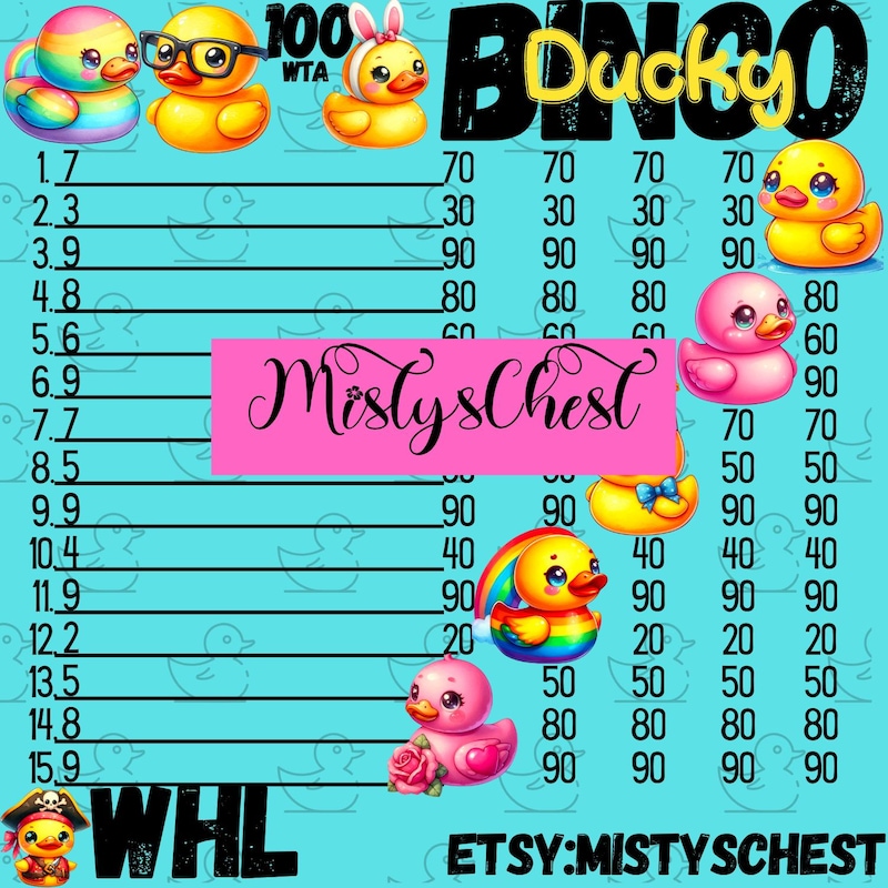 Bingo Boards Wta - Etsy - Page 2