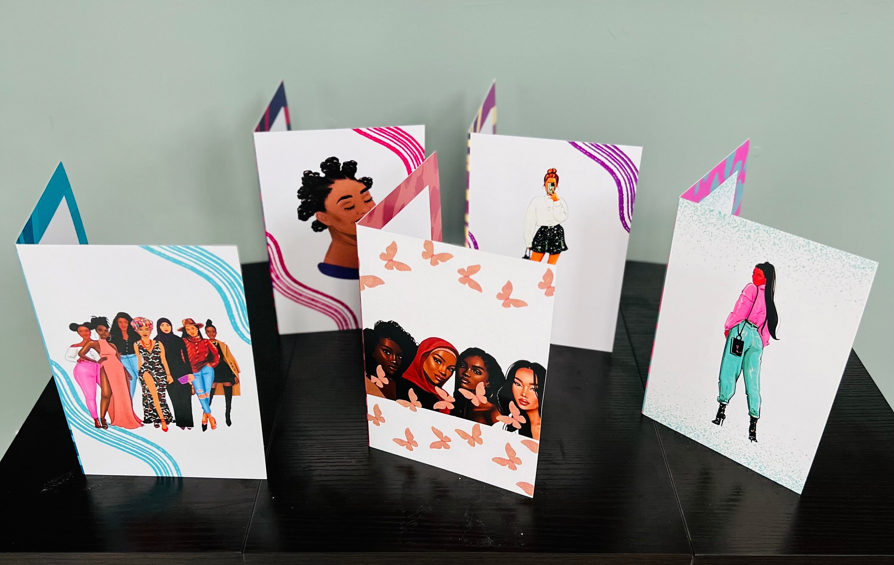 Black Women Greeting Cards - Etsy