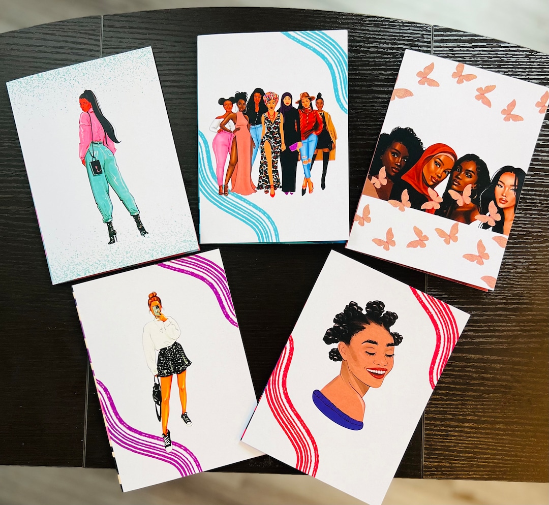 Black Women Greeting Cards - Etsy