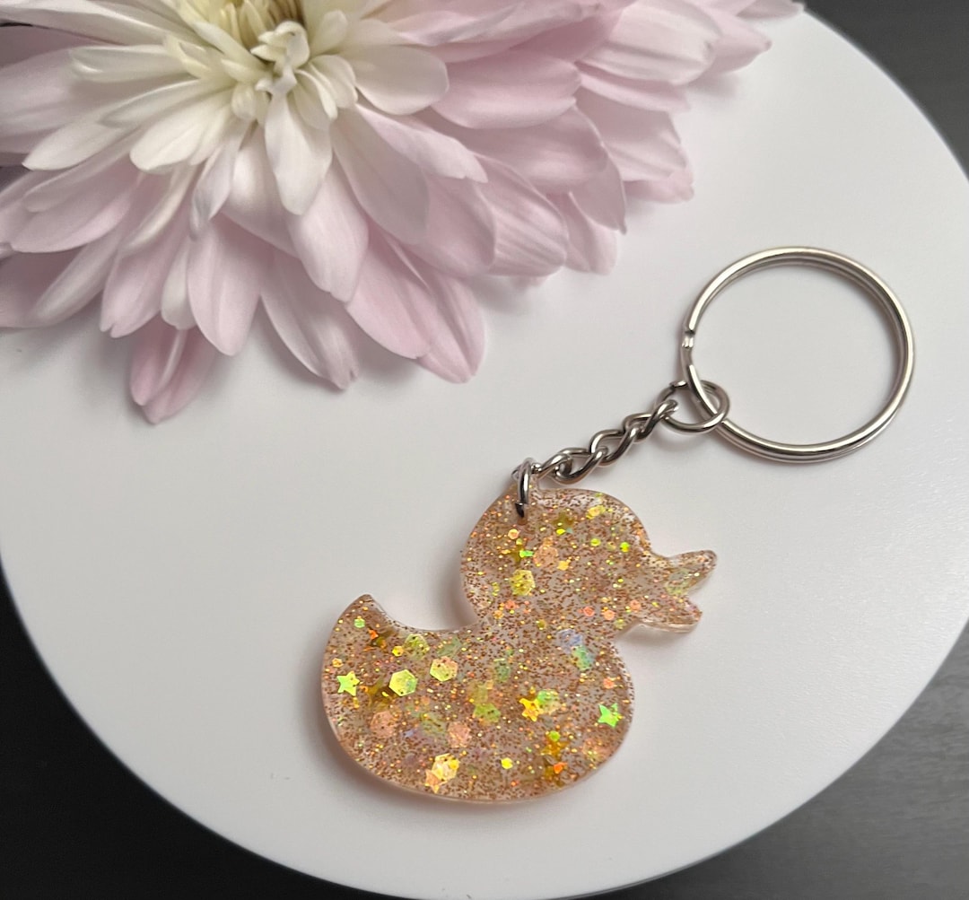 Resin Duck Keychains - Etsy