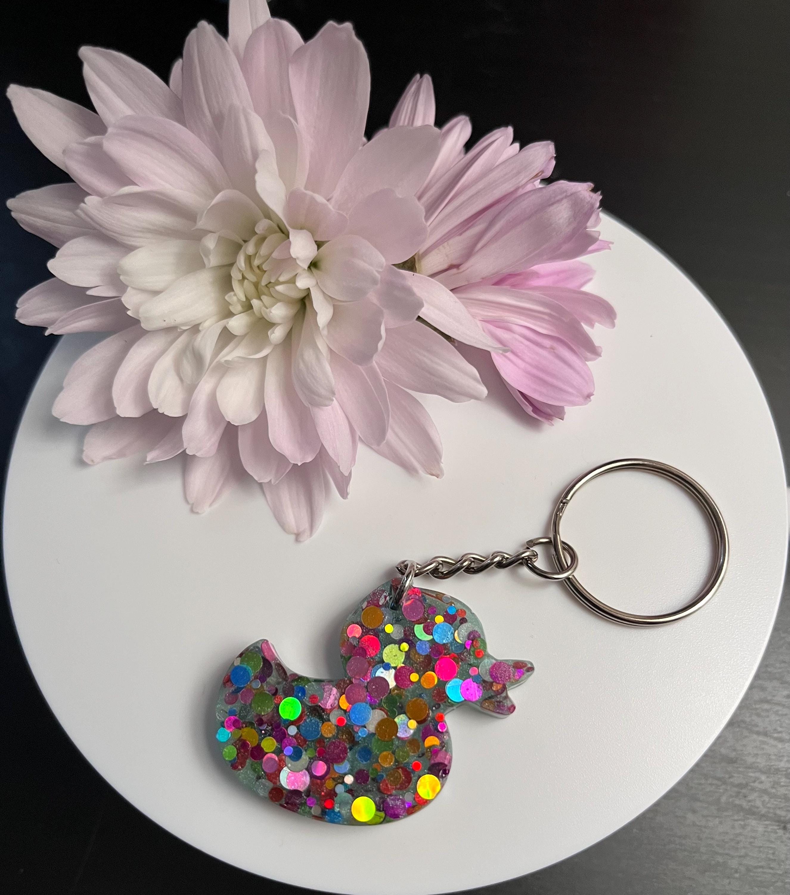 Resin Duck Keychains - Etsy