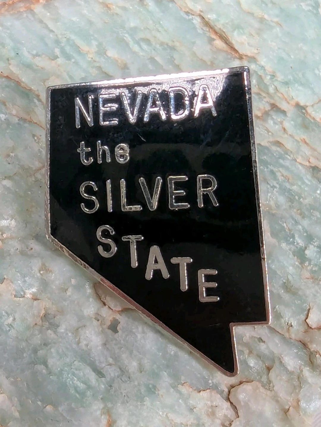 Vintage Nevada the Silver State Map Lapel Hat Pin Travel Souvenir Gift ...