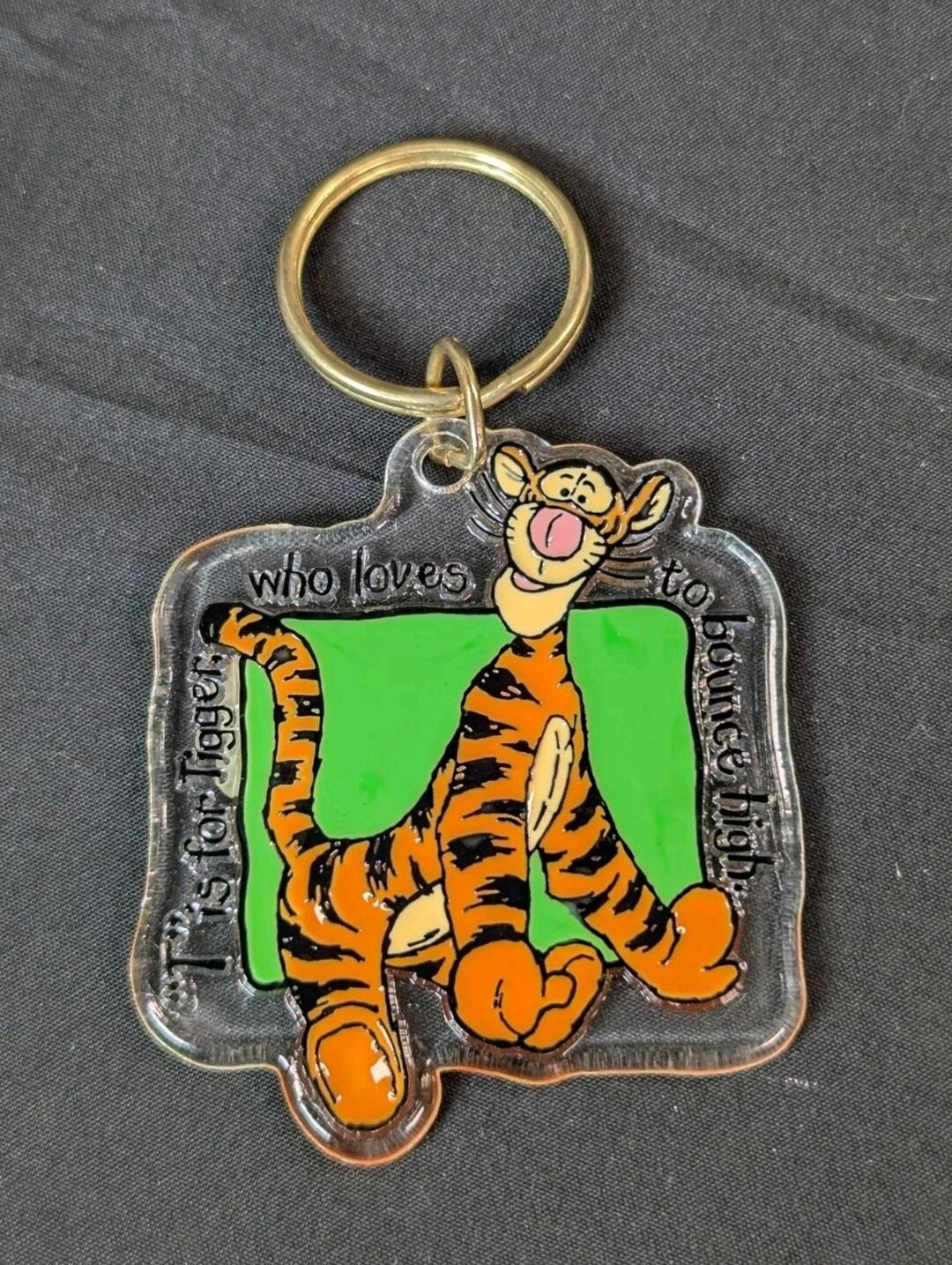 Vintage the Disney Store T is Tigger Who Loves to Bounce High Key Chain ...