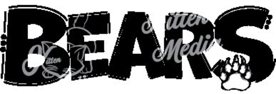 Bears Bear Paw Cute Design SVG PNG - Etsy