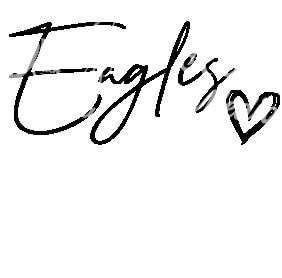 Eagles Script Heart Design PNG SVG - Etsy