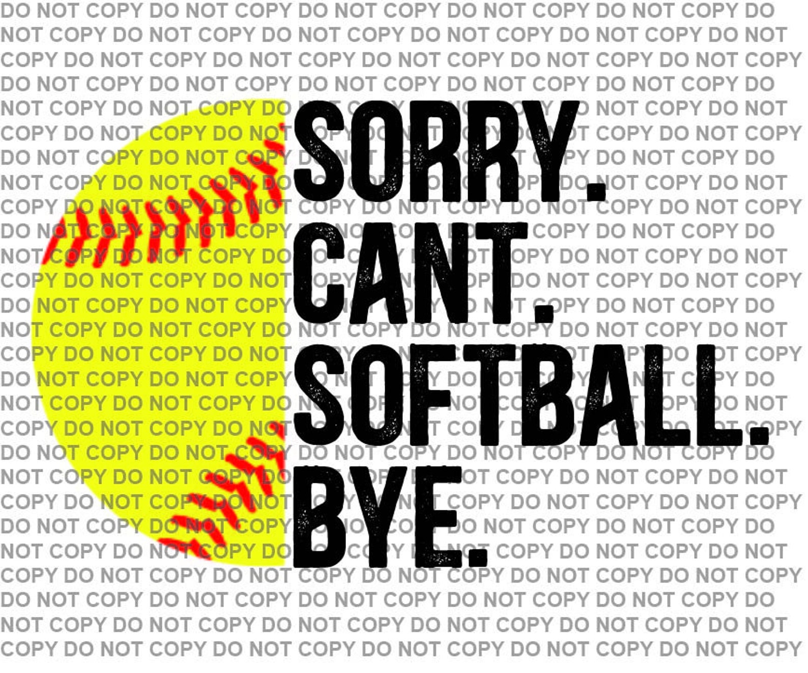 Sorry. Can't. Sports. Bye. Design | Svg | Png | Pdf | Eps | Dxf - Etsy