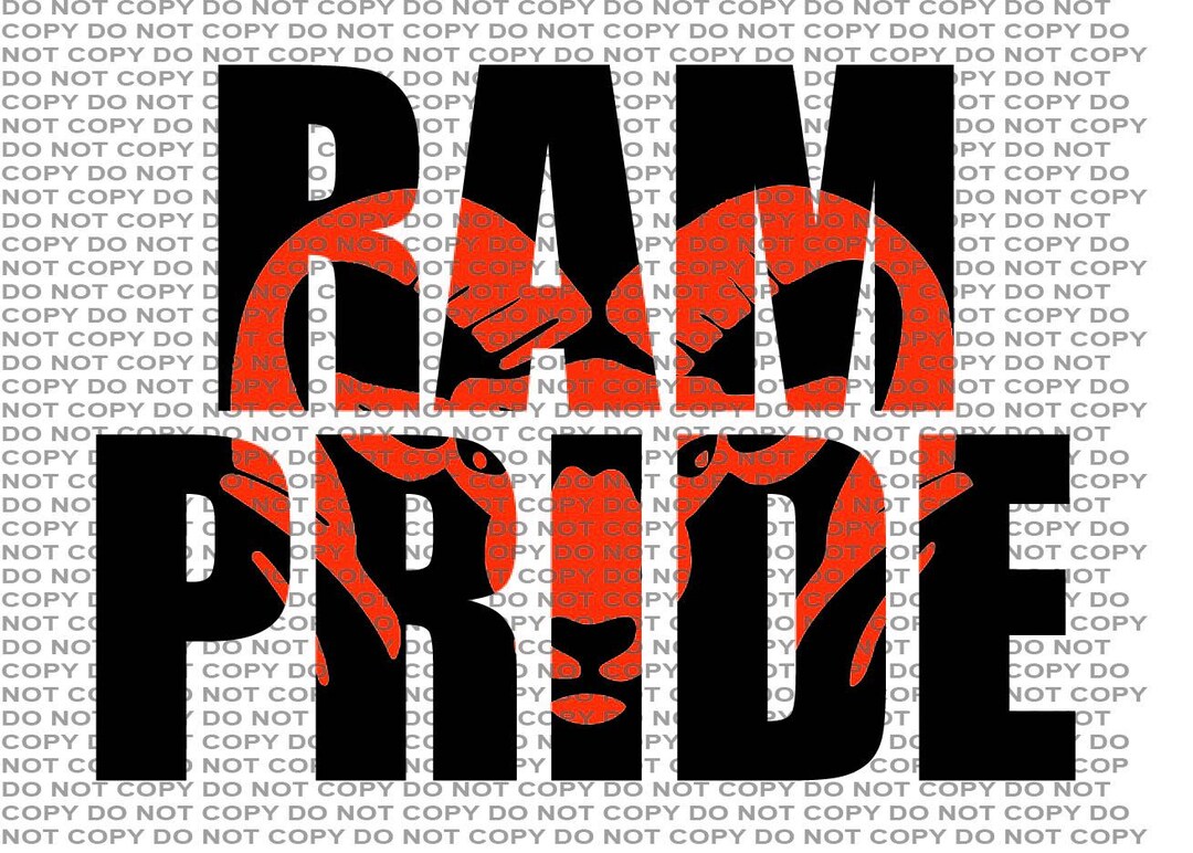 Ram Pride-orange Black | Svg | Png | Pdf | Eps | Dxf - Etsy