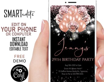 Nine Birthday Invitation - Etsy