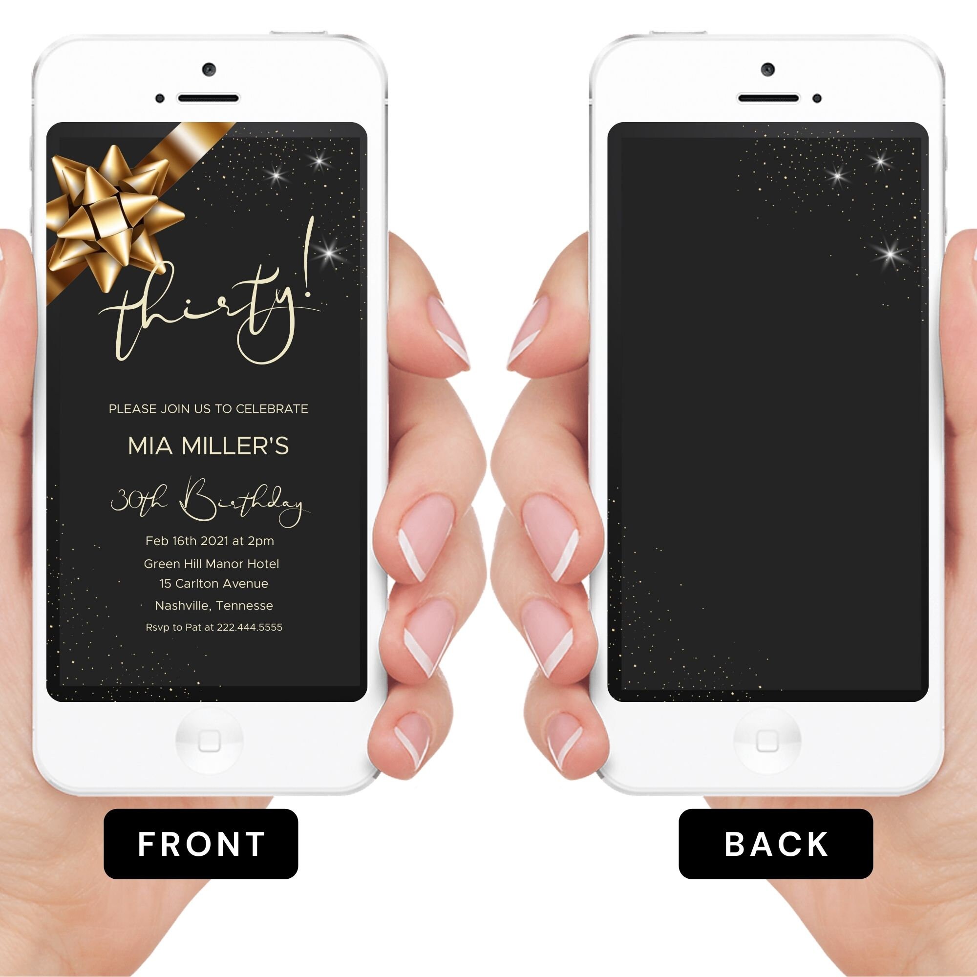 Paper DIGITAL 30th Birthday Invitation Thirty Ladies Party Evite ...