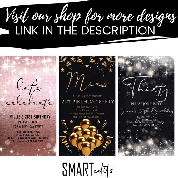 Paper DIGITAL 30th Birthday Invitation Thirty Ladies Party Evite ...