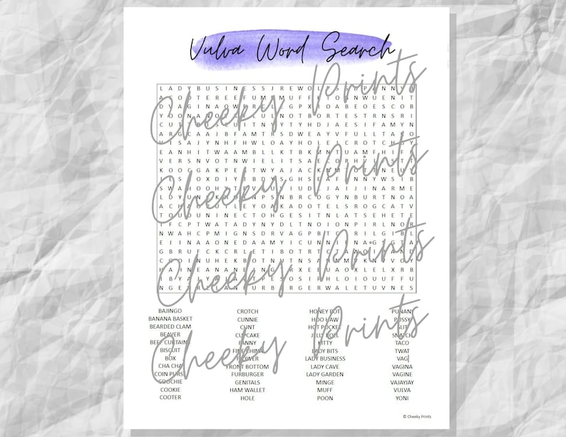 Sexy Puzzles Adult Word Search Date Night Bachelorette Etsy