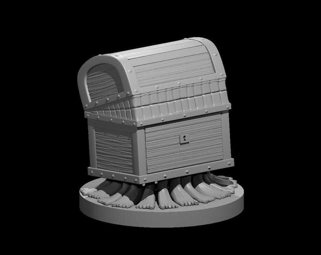 Treasure Chest Mimic With Many Feet (compatible With D20 Roleplaying ...