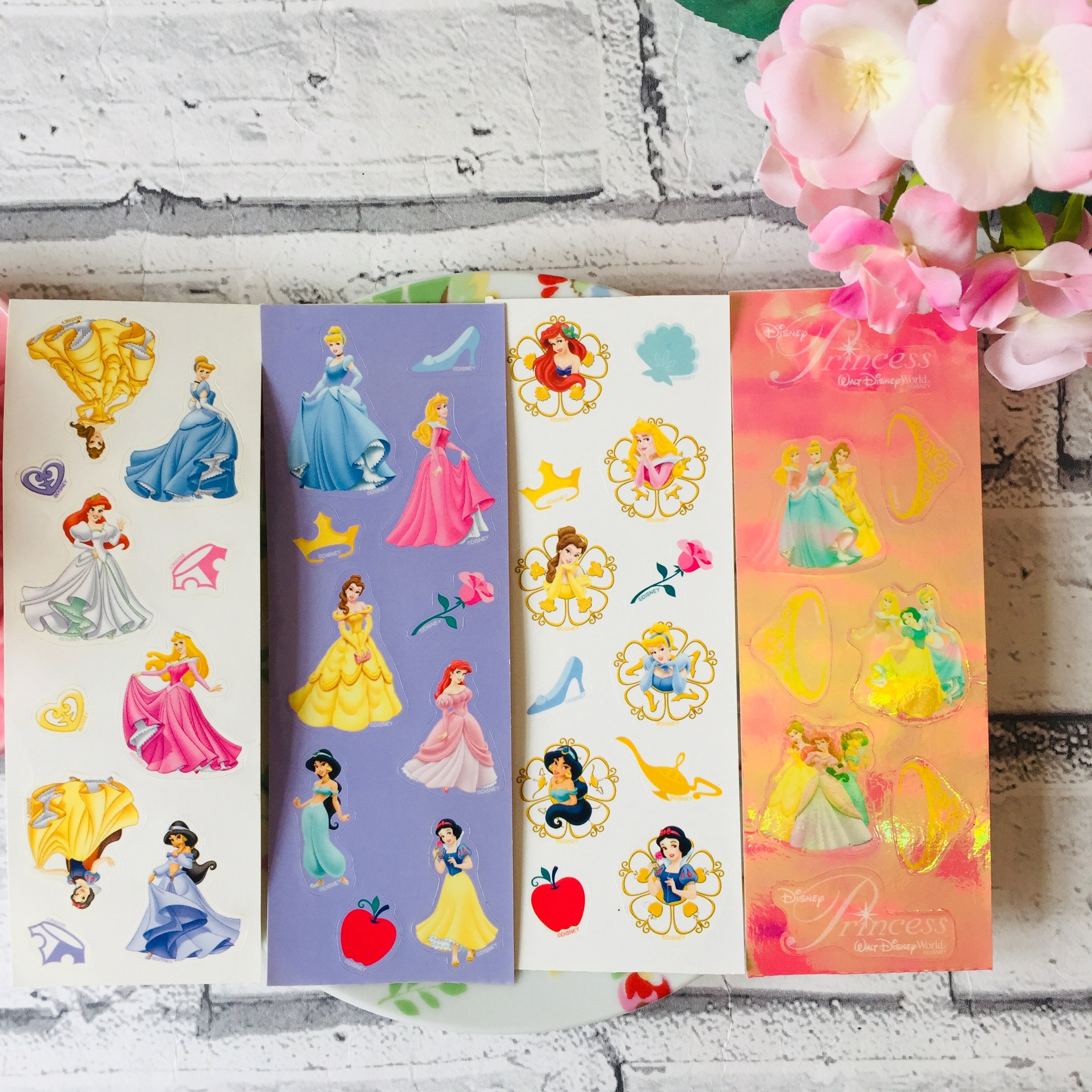 Official Rare WDW Disney Theme Park Stickers Disney Princess - Etsy UK