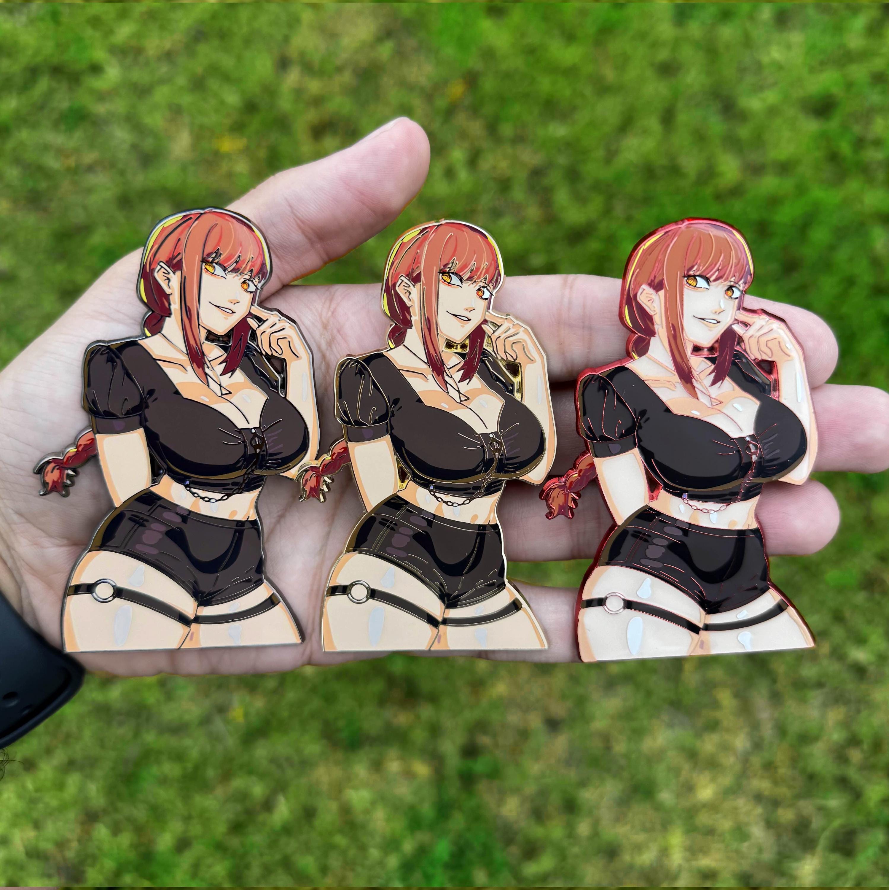 Anime Girl Enamel Pin 3 5” Tall Otaku Collectible Cute Anime Pin